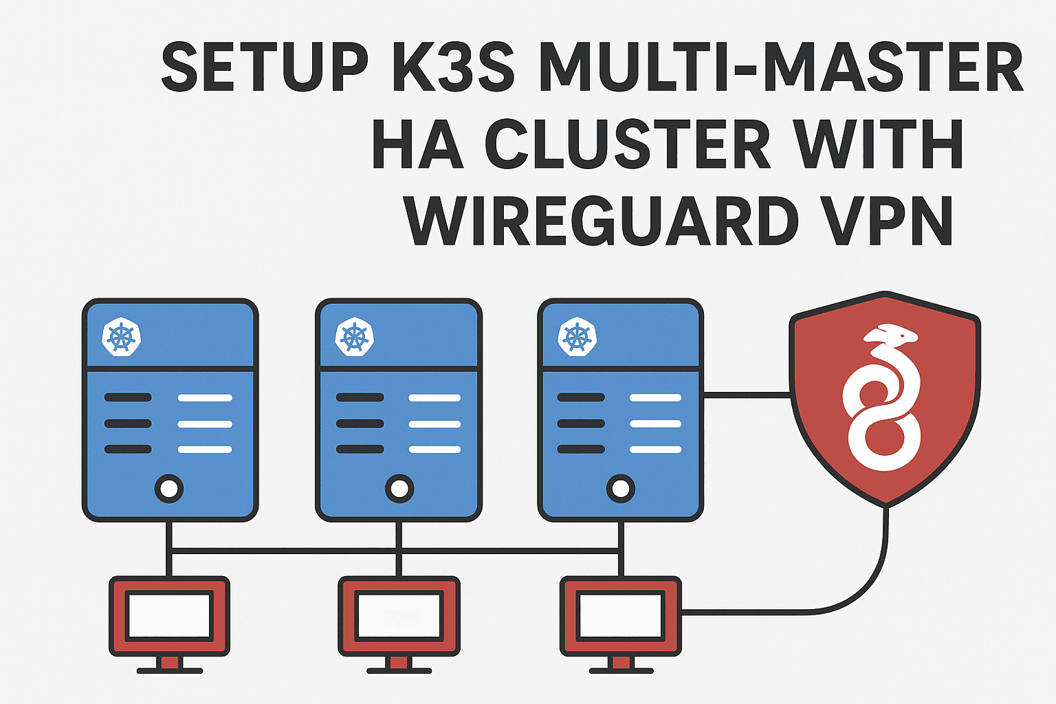 Setup K3s Multi-Master HA Cluster with WireGuard VPN
